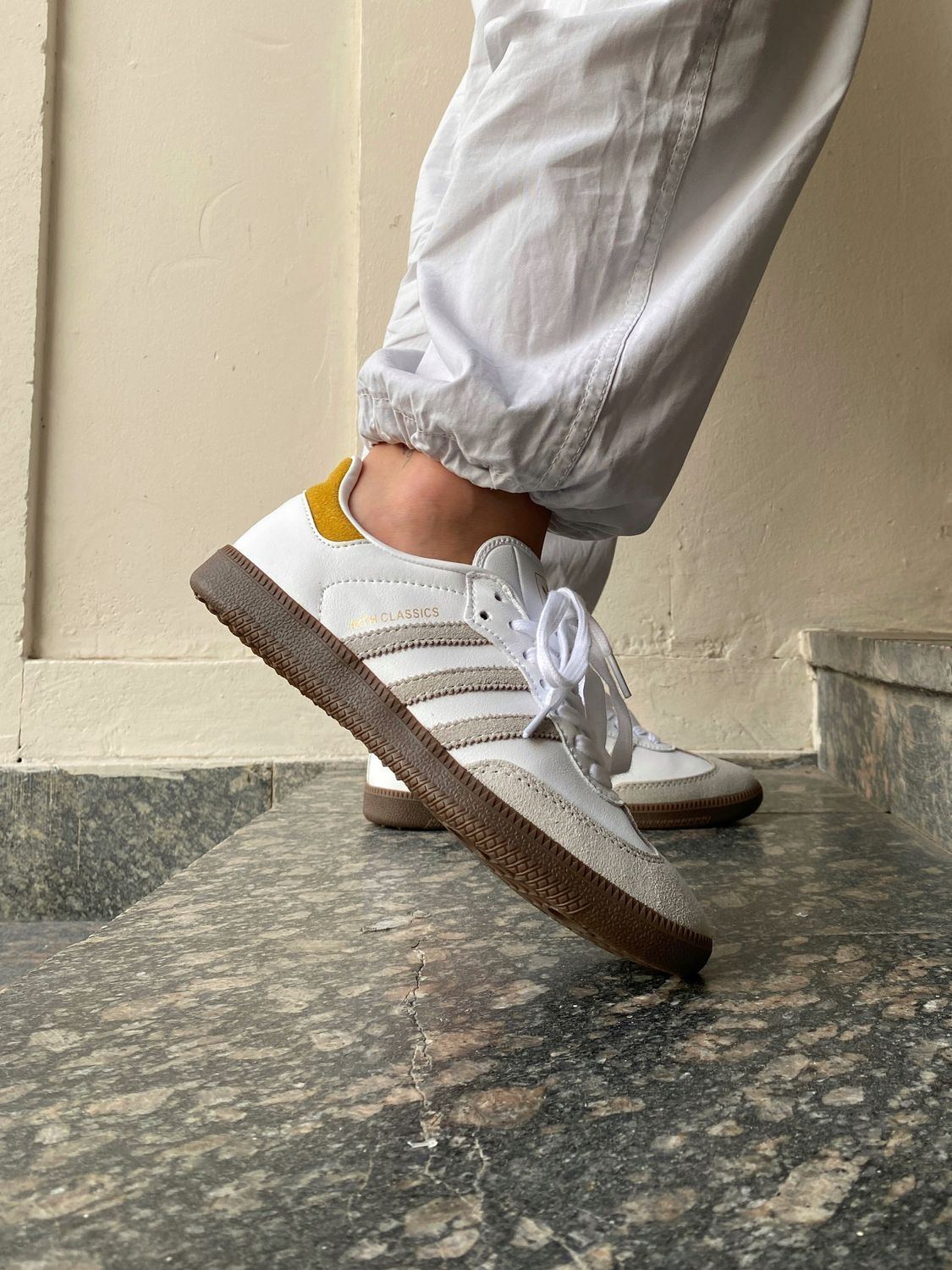 Кроссовки Adidas Samba OG Kith Classics White/Yellow Купить (Доставка 1 ...